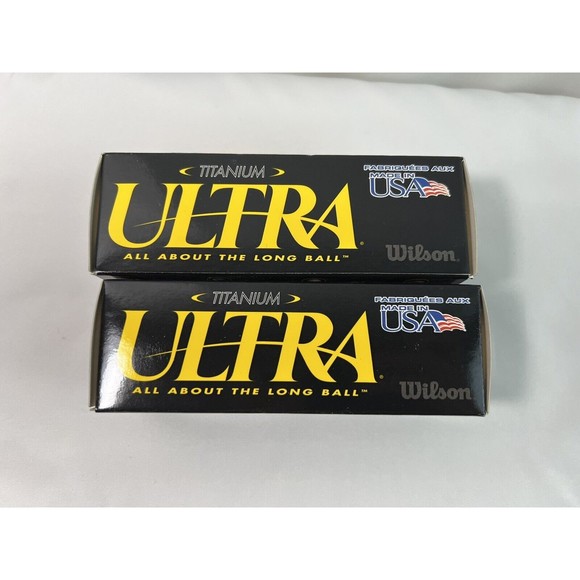 Ultra | Games | Wilson Ultra Titanium Mega Distance 2 Sleeves 6 Balls ...
